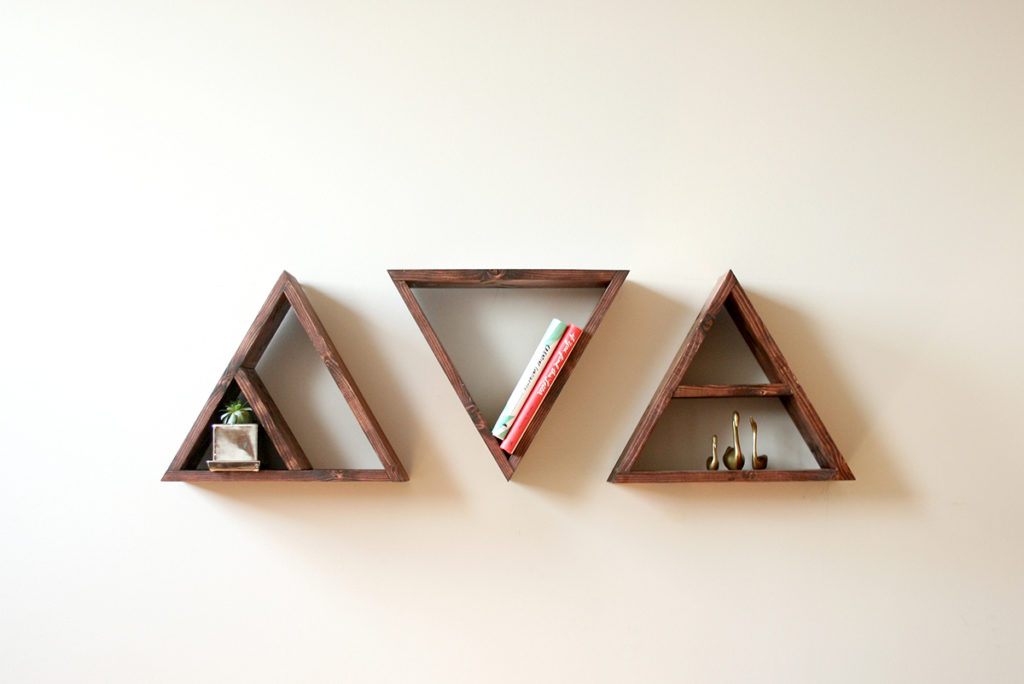 Triangle Shelves (Set of Three): Shelving For The Home - Wiley Concepts