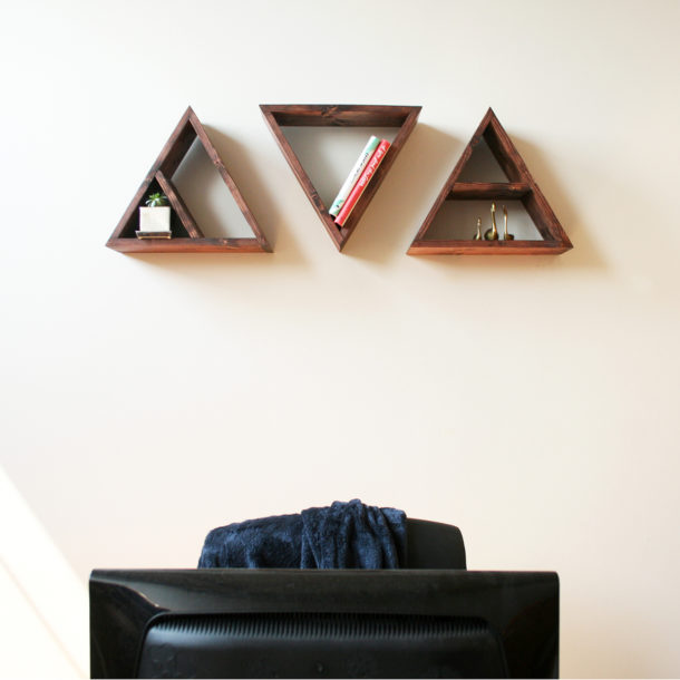 Triangle Shelves (Set of Three): Shelving For The Home - Wiley Concepts
