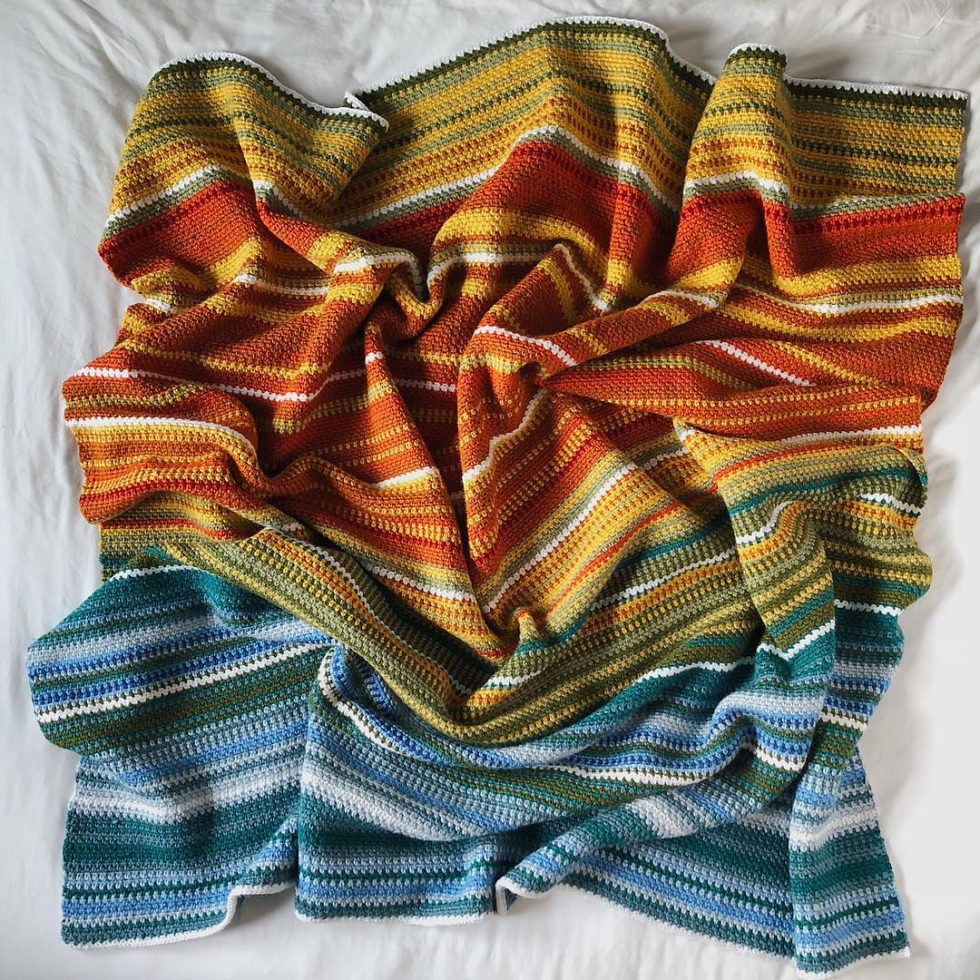 Temperature Blanket: Crochet or Knit Your Data | Henstooth Homestead